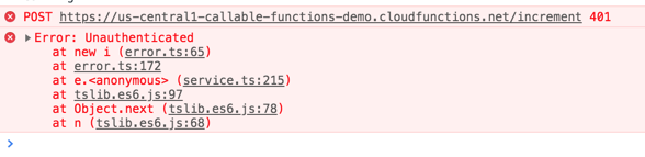 Node 10 Callable Function Returning Unauthenticated · Issue 432 · Firebasefirebase Functions