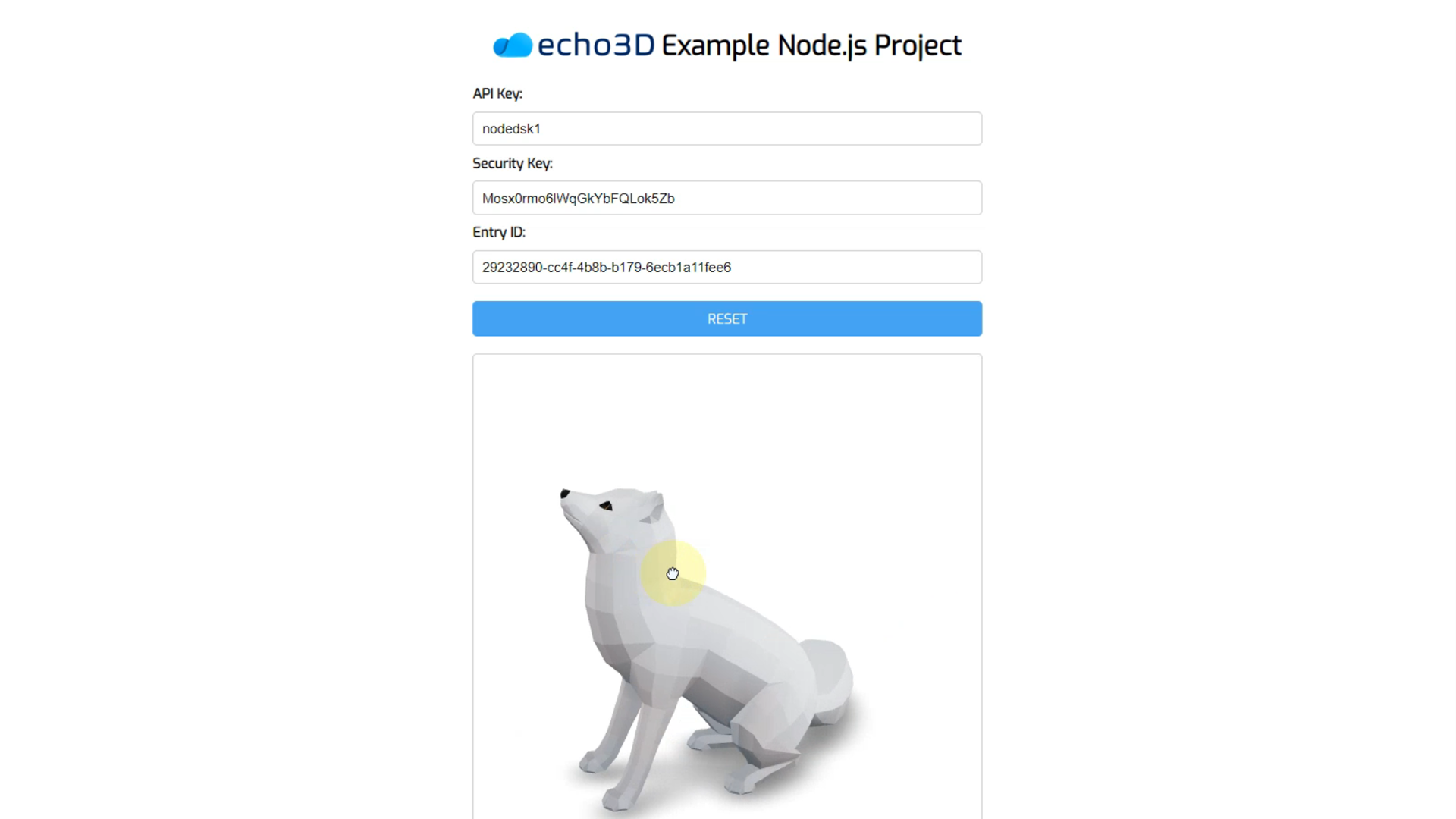 GitHub - echo3Dco/NodeJS-echo3D-example