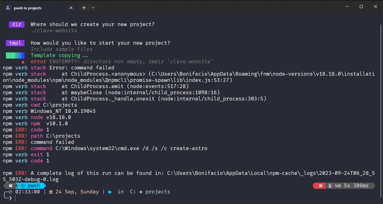 create-astro does not work · Issue #5227 · withastro/astro · GitHub