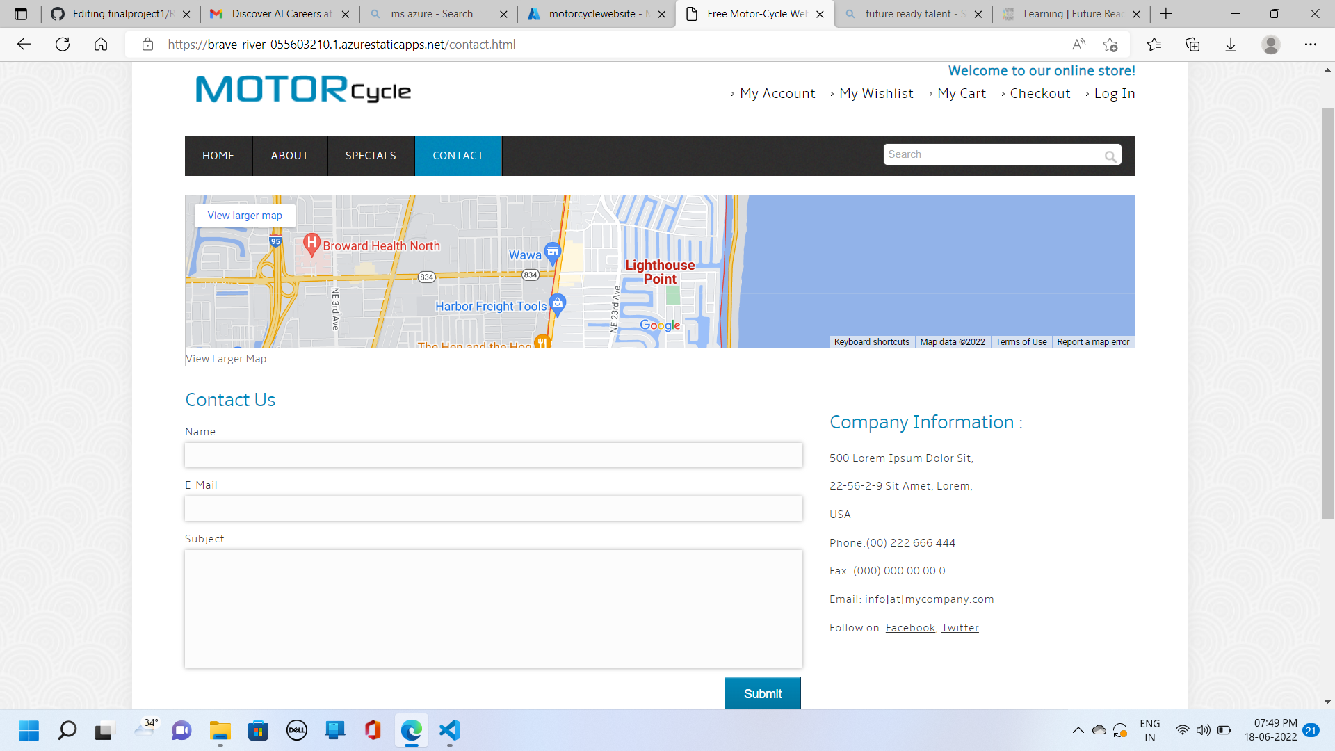GitHub - SaitejaVijayagiri/finalproject1: Here i create a motor cycle ordering website and ...