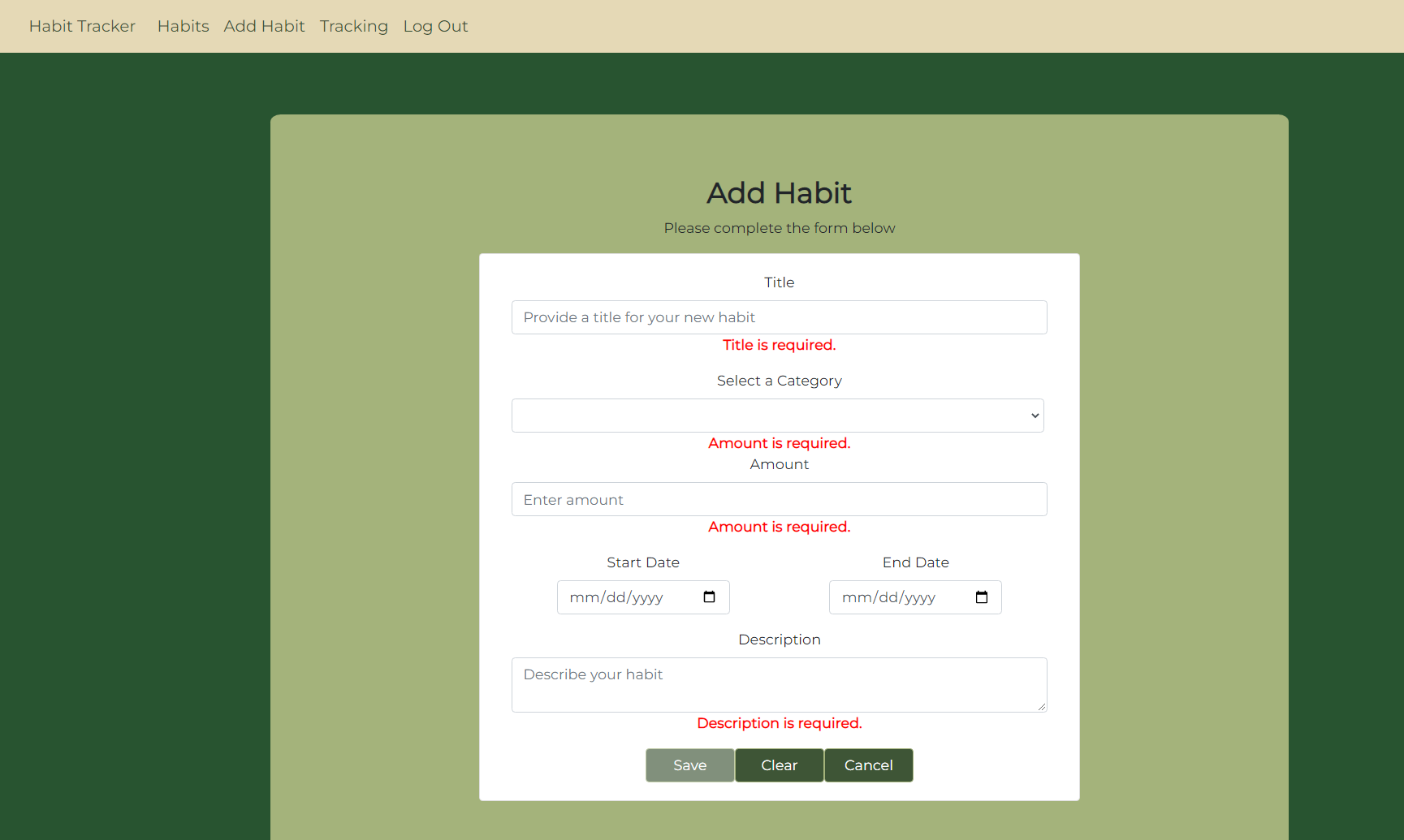 GitHub - LindseyWhite053/HabitTracker