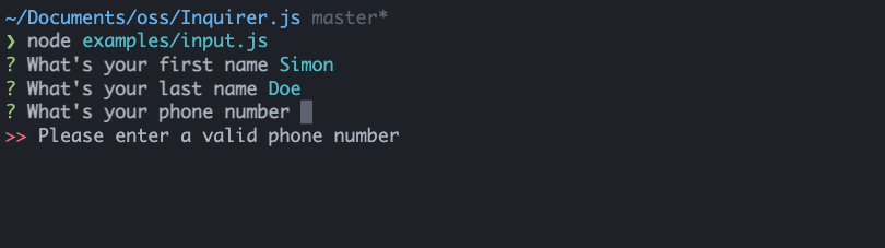 Prompt displays twice: before input, after input · Issue #1184 · SBoudrias/Inquirer.js · GitHub