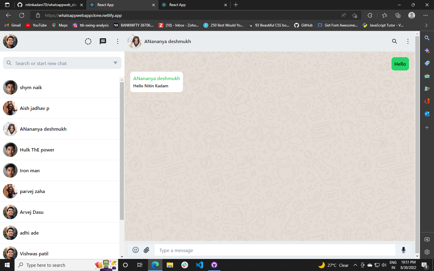 GitHub - nitinkadam70/whatsappweb_clone: Whatsappweb_clone