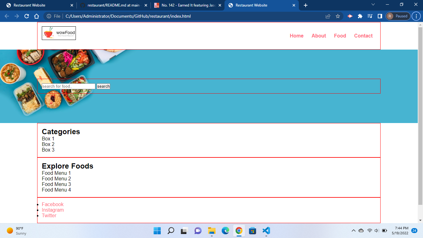 GitHub - bitchard/restaurant: a site for customers to be able to see ...