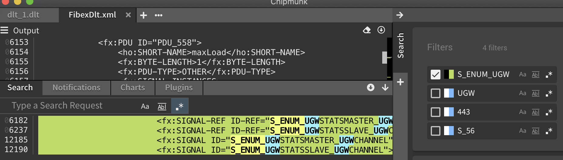 filters that are not active influence coloring · Issue #718 · esrlabs/chipmunk · GitHub