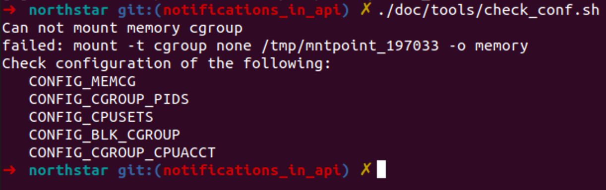 Check for correct kernel config seems to report false positives · Issue #157 · esrlabs/northstar ...