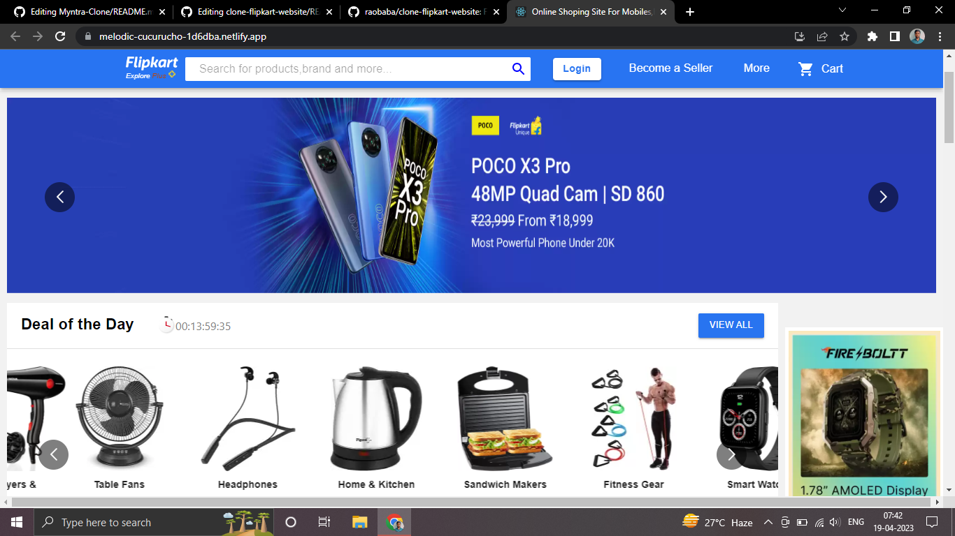 GitHub - raobaba/Flipkart_Clone: Flipkart has a dominant position in the apparel segment ...