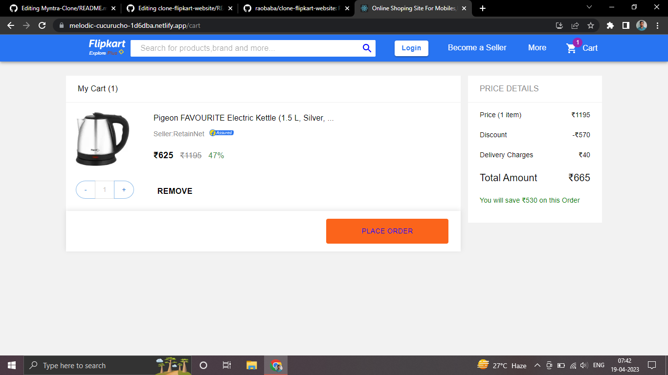 GitHub - raobaba/Flipkart_Clone: Flipkart has a dominant position in the apparel segment ...