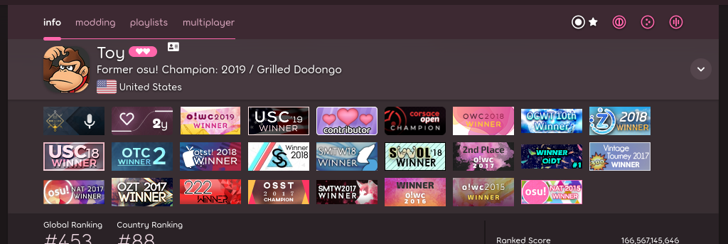 Implement badges carousel to profile page · Issue #10251 · ppy/osu-web · GitHub