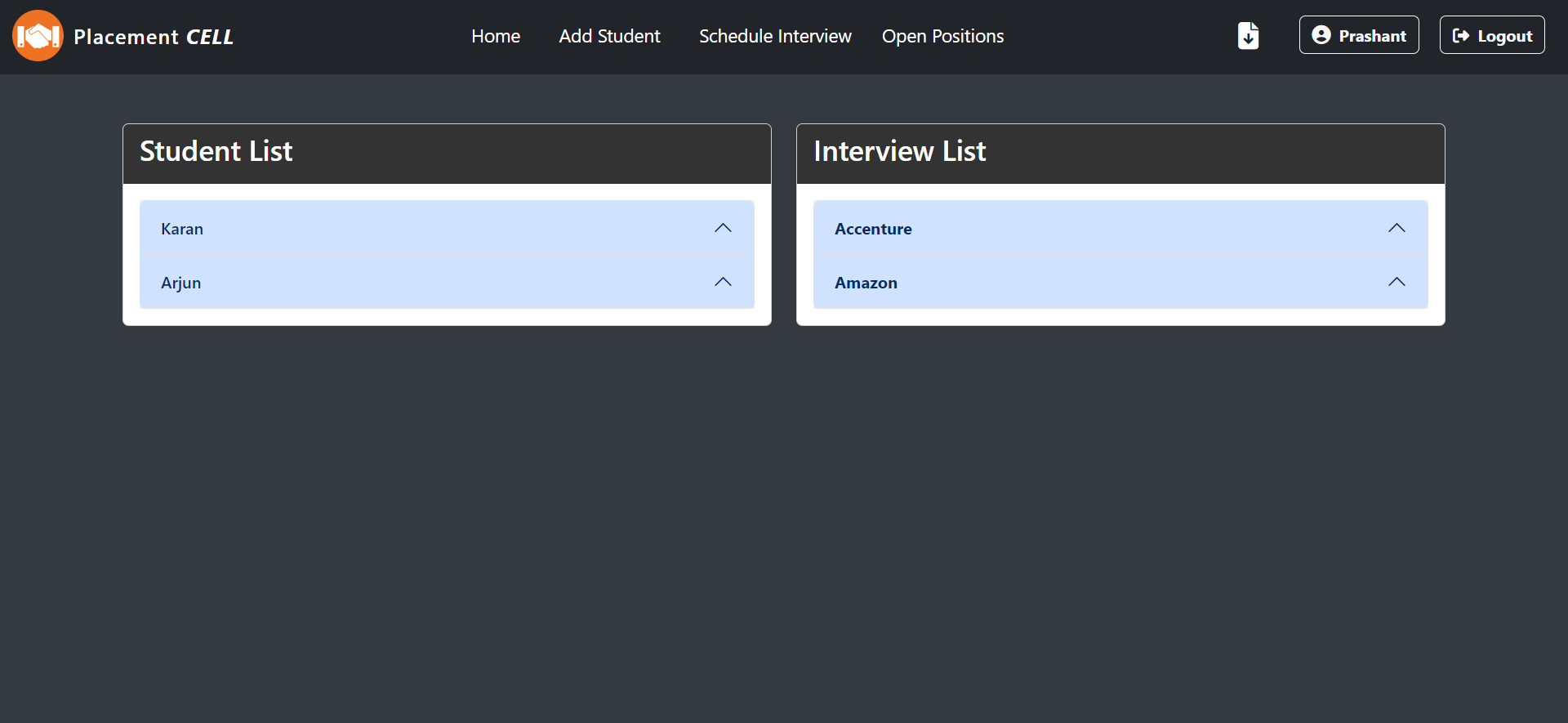 GitHub - Prashantly/PlacementCell-Application-Mongo-Express-Nodejs: This project is a Full Stack ...
