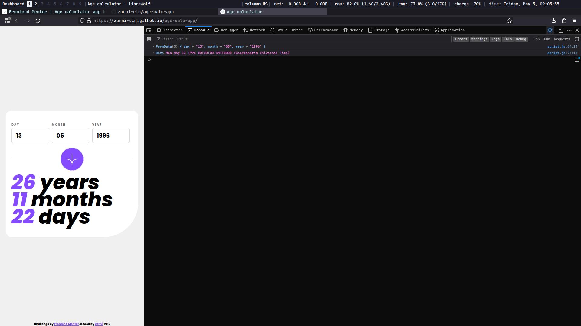 GitHub - cartaplassa/age-calc-app