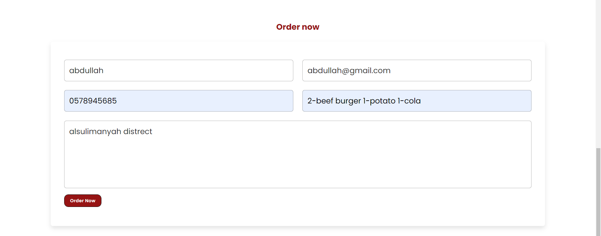 GitHub - Yazeedalshehri/Restaurant-Menu-Page: Burger shop restaurant ...