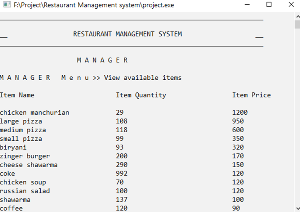 GitHub - HamzaDhillon/RestaurantManagementSystem-CLI_App: Point of Sale ...