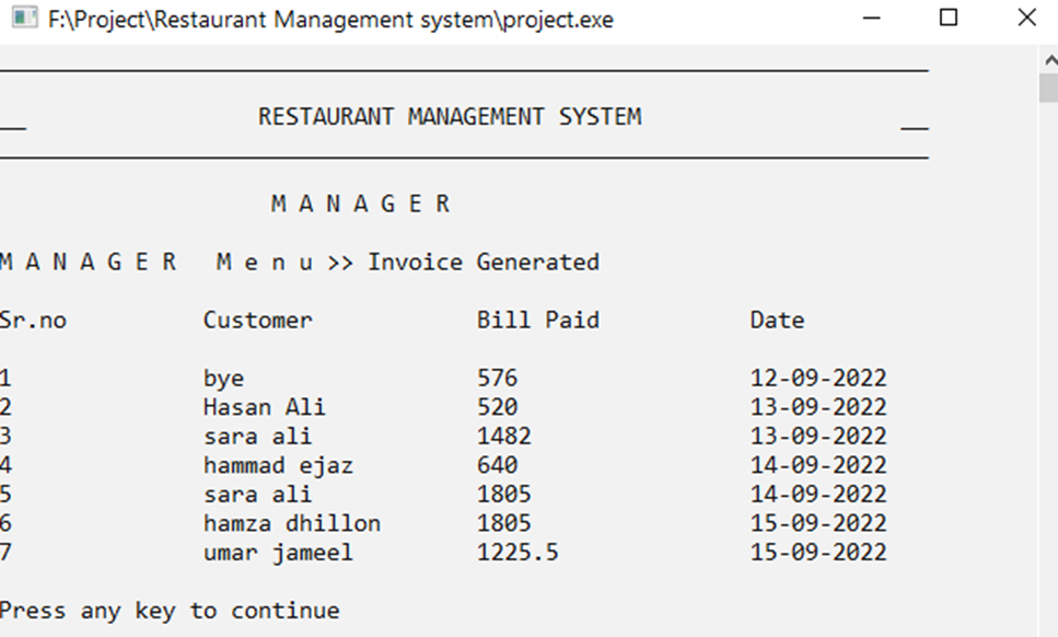 GitHub - HamzaDhillon/RestaurantManagementSystem-CLI_App: Point of Sale Application with arrays