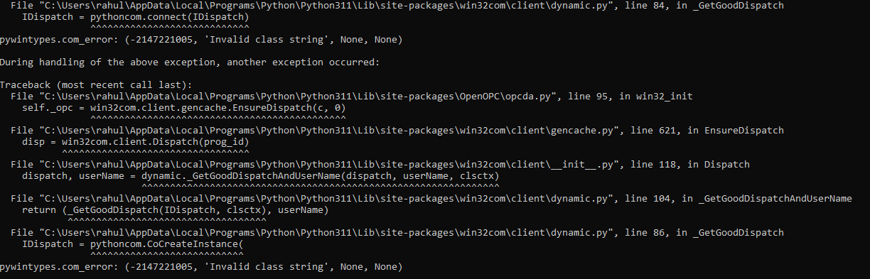Unable to establish connection with the server · Issue #57 · iterativ/openopc2 · GitHub