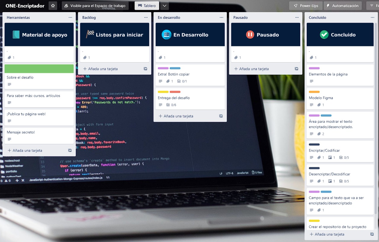 GitHub - mariquenaallosa/ONE-Encriptador: Challenge ONE Principiante en programación