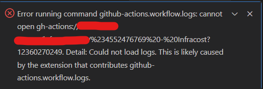 Unable to view logs on private repositories · Issue #56 · github/vscode-github-actions · GitHub