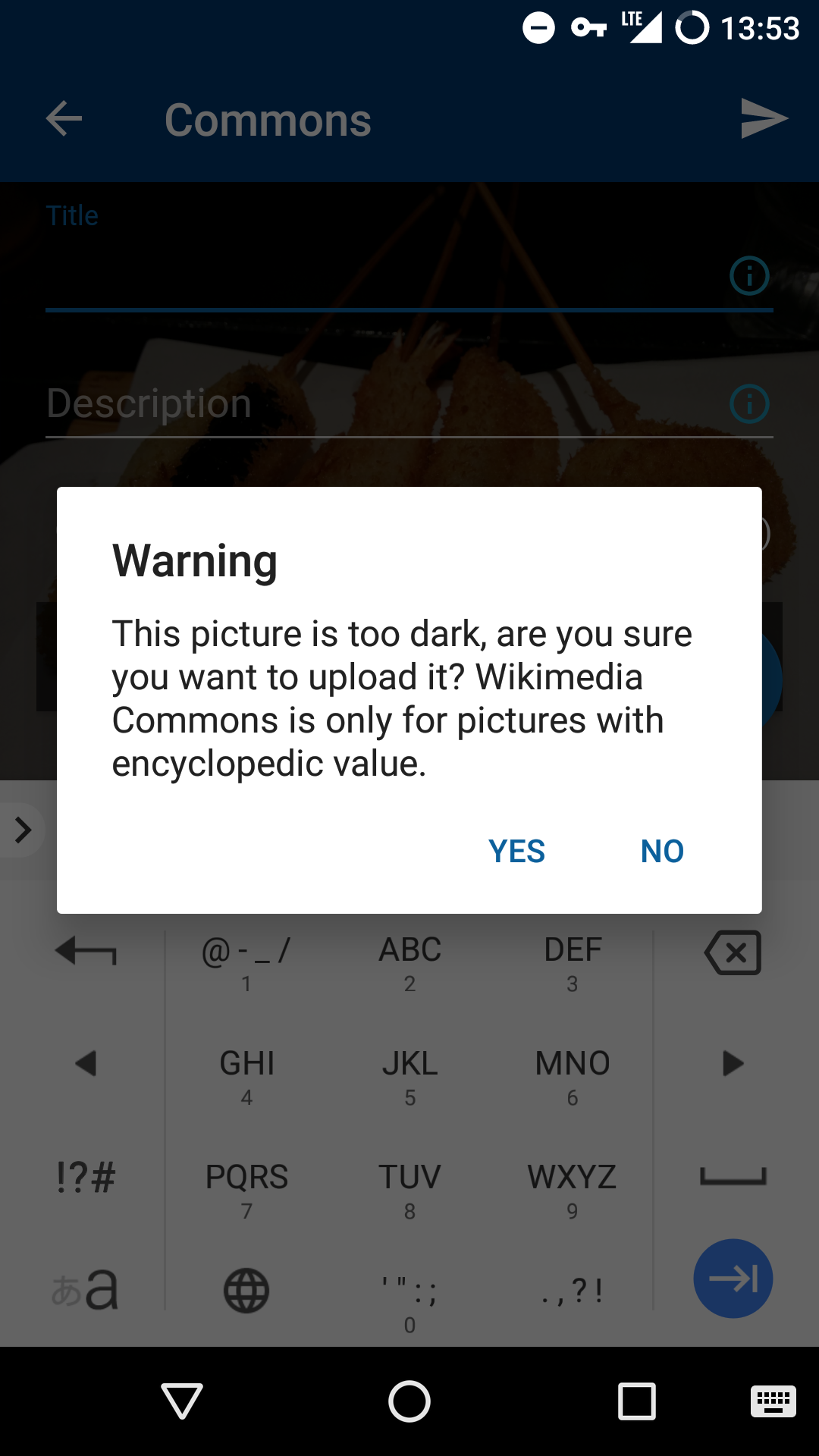 "Too dark" for picture with black background · Issue #1767 · commons-app/apps-android-commons ...