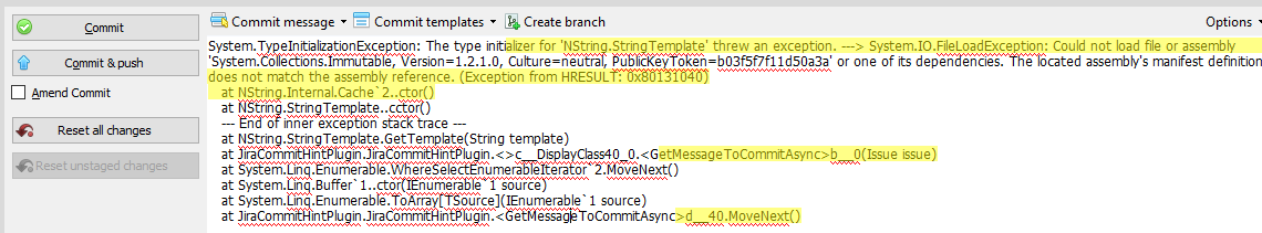 JiraCommitHint Plugin is throwing assembly loading error · Issue #6291 · gitextensions ...