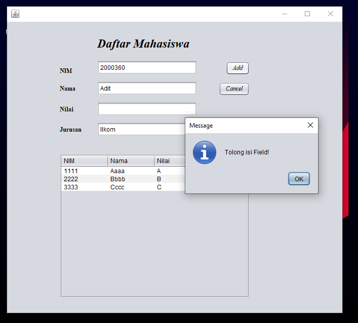 GitHub - Mdhstama/LATIHAN5DPBO2022