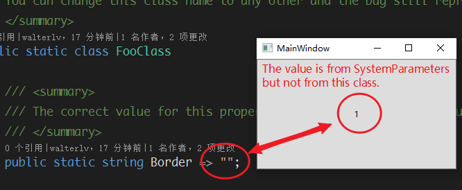 XAML {x:Static FooClass.Border} will be compiled unexpectedly to {x:Static SystemParameters ...