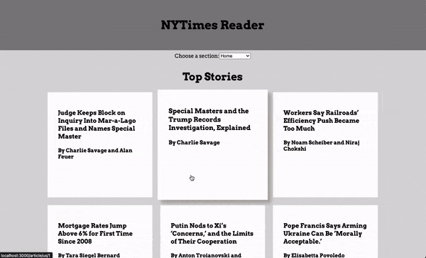 GitHub - lkarpins/ny-times-reader