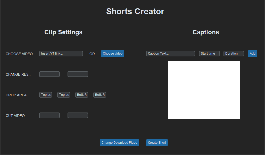 GitHub - 1Budo4/PYShortCreator: Python app that allows user to download ...