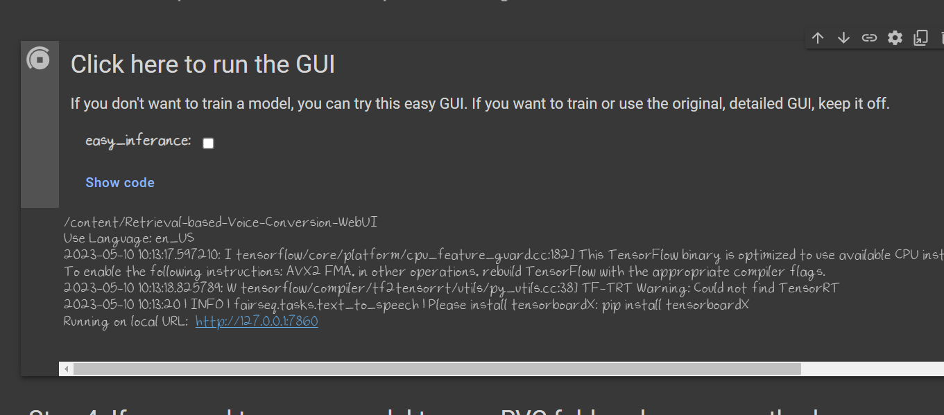 No public link · Issue #262 · RVC-Project/Retrieval-based-Voice-Conversion-WebUI · GitHub