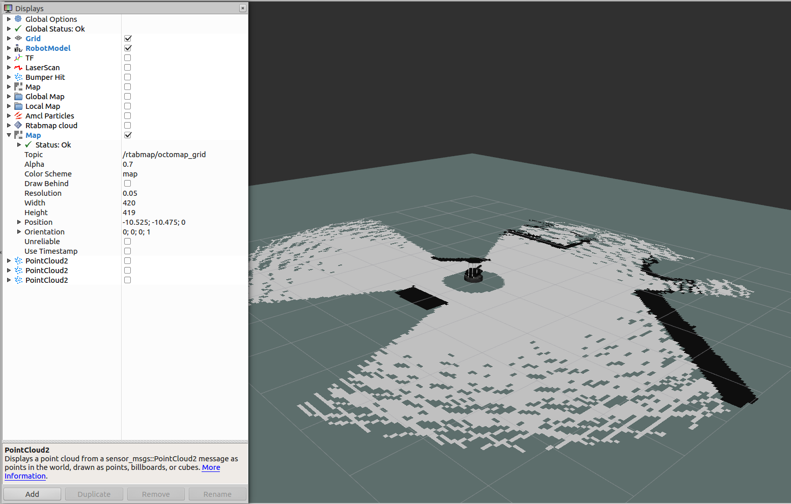 Cannot get Octomap in Rivz · Issue #374 · introlab/rtabmap · GitHub