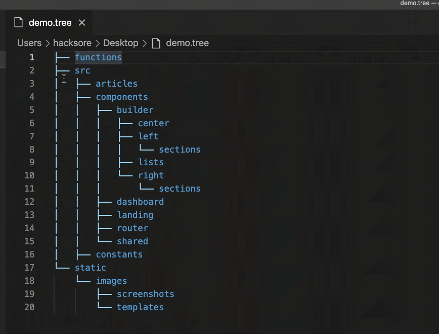GitHub Structure codes vscode tree language Syntax Highlighting