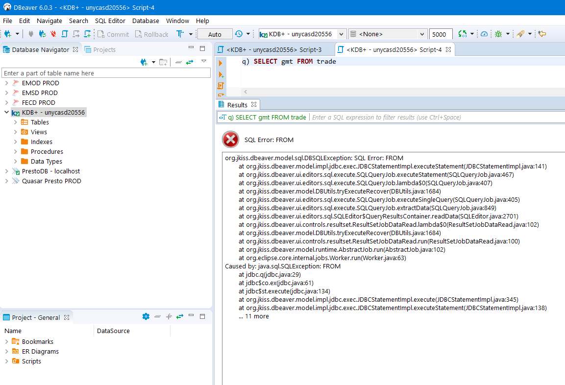 Feature Request: Support KDB · Issue #5576 · dbeaver/dbeaver · GitHub