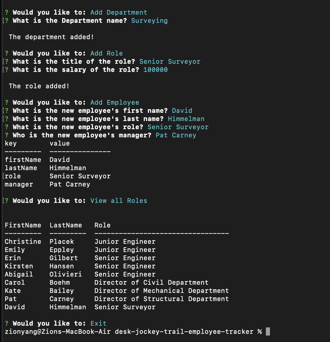 GitHub - zionremnant/desk-jockey-trail-employee-tracker: A command-line ...