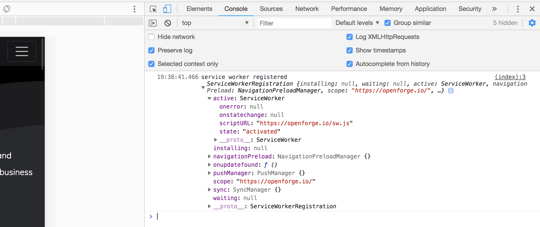 bug(service-worker): Page loads blank/white screen and service worker not correctly loading ...