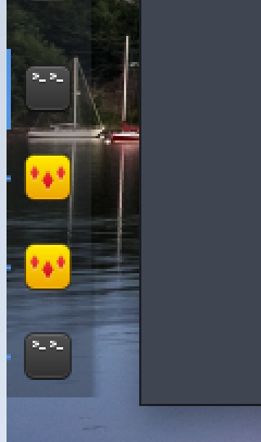 If set vertical left, panel no longer shows « underlining » for running ...