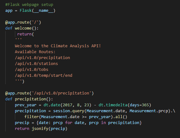 GitHub - sbabilonia/surfs_up: Jupyter and VS Code featuring: SQLAlchemy, SQLite, and Flask