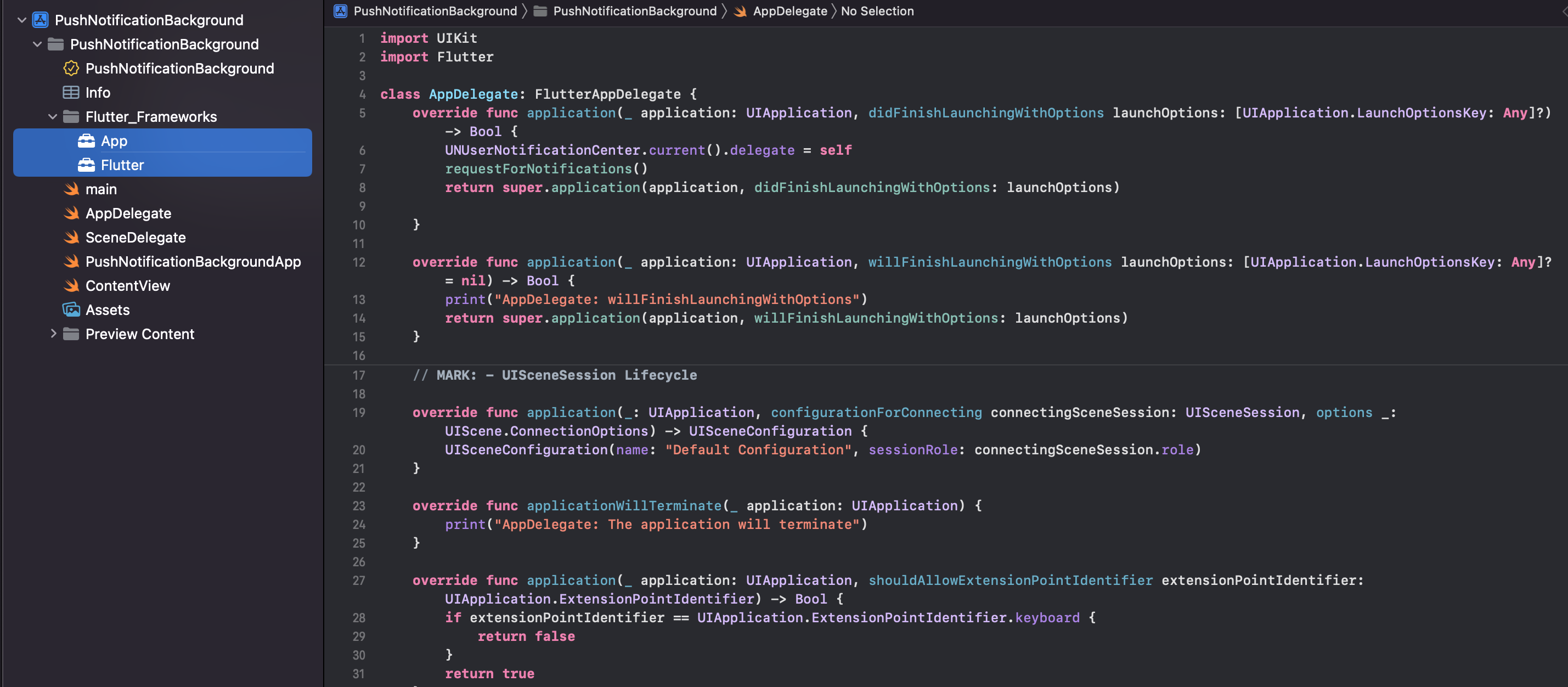Flutter didReceiveRemoteNotification Not called · Issue #52895 · flutter/flutter · GitHub