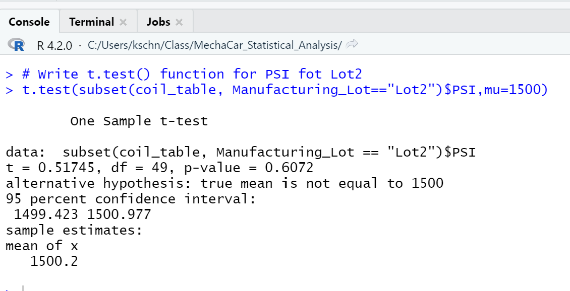 GitHub - kschnittker30/MechaCar_Statistical_Analysis