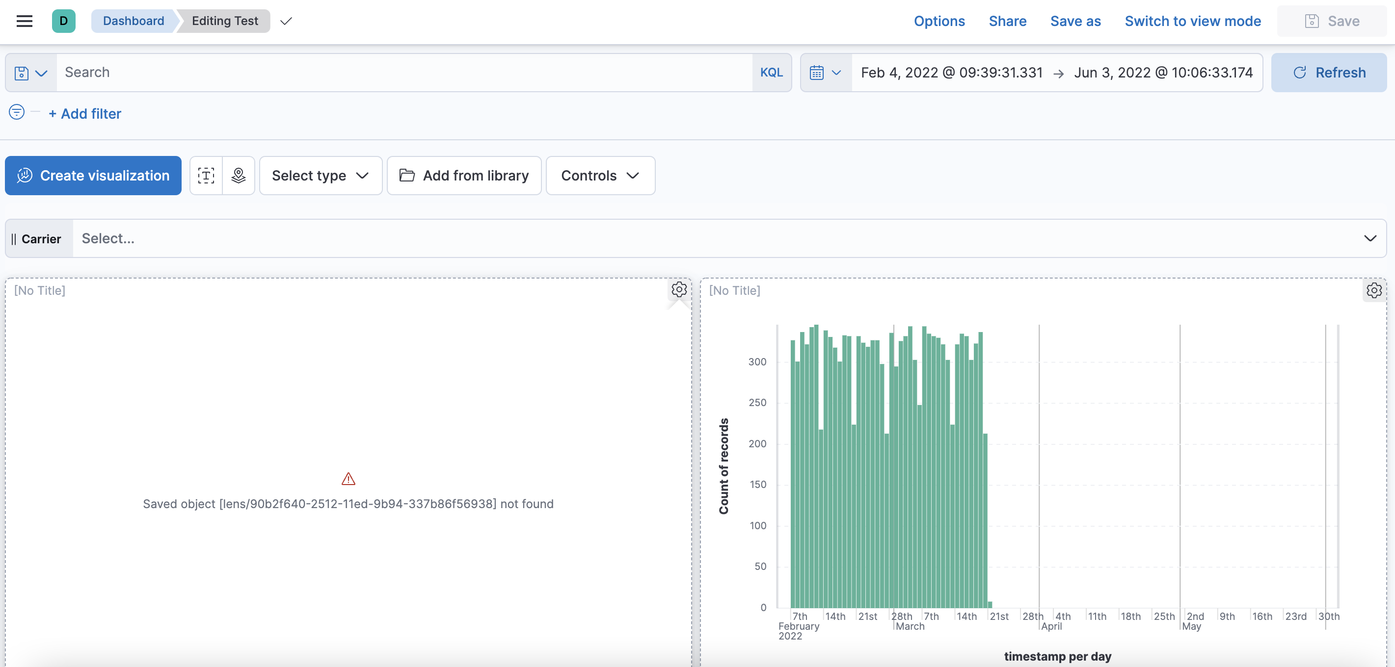 [Lens] panel action menu broken when visualization missing · Issue #139530 · elastic/kibana · GitHub