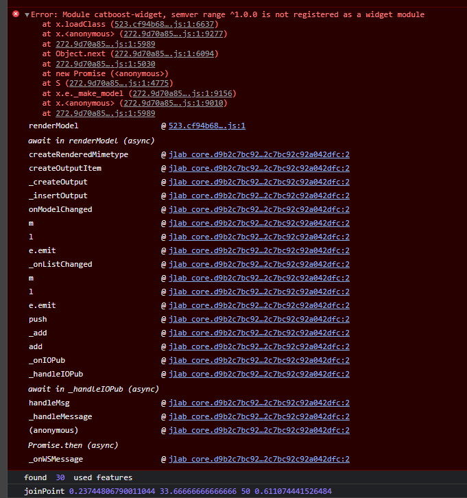 Error displaying widget (plot) while training CatBoost · Issue #2002 · catboost/catboost · GitHub