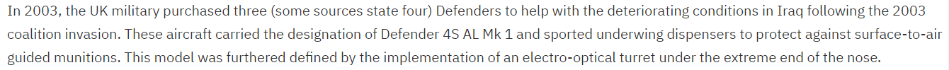 Add BN-2T-4S Defender 4000 AL1 Mk2 for British Army · Issue #2710 ...