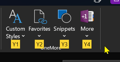 OneMore Action List Keyboard Shortcut · Issue #629 · stevencohn/OneMore · GitHub