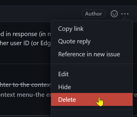 It is not possible to add just the rotating highlighter to the context menu-the entire Edit menu ...