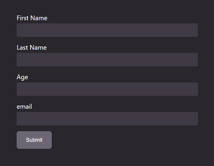 GitHub - Typist01/name-age-email-form