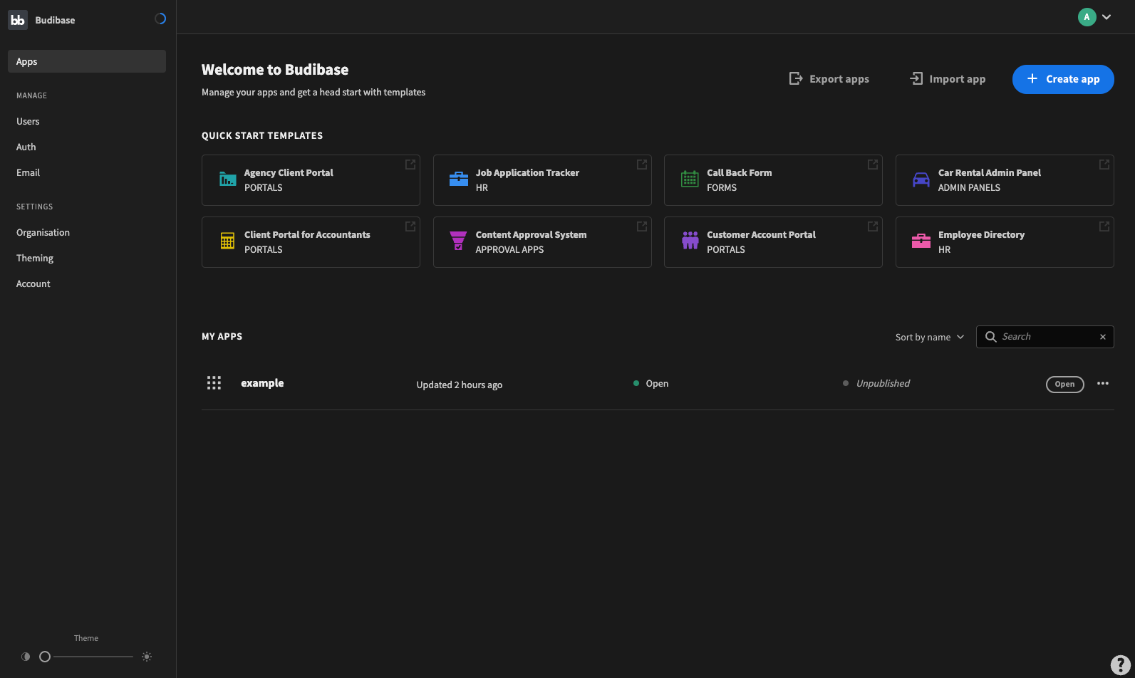 Theme slider · Issue #4694 · Budibase/budibase · GitHub