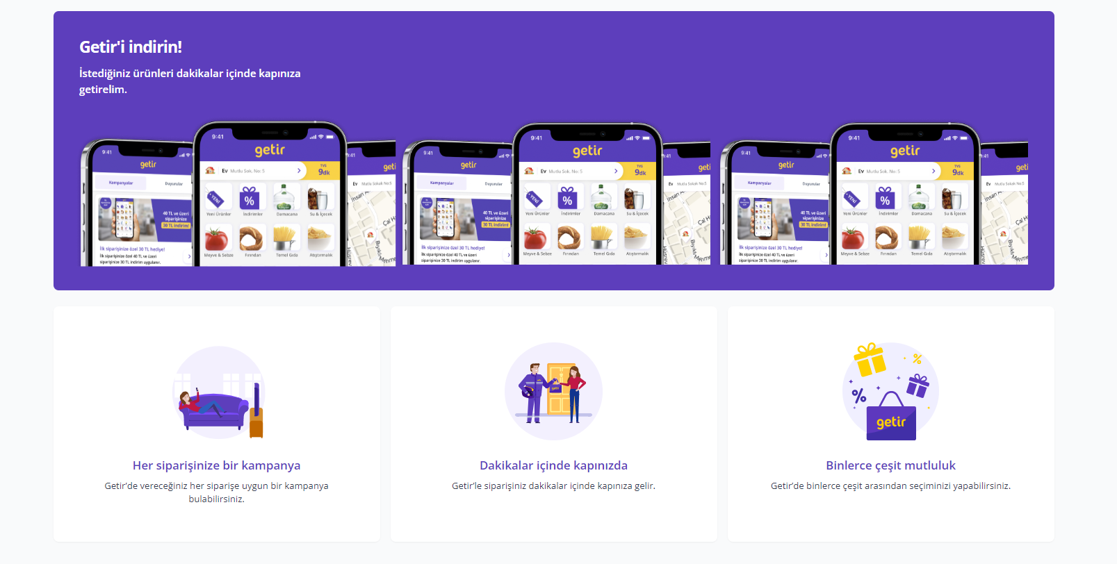 GitHub - ylmgrbzz/Getir-HomePage-Clone-With-ReactJS-and-TailwindCSS