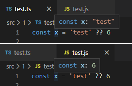 Incorrect type when using nullish coalescing operator in *.js files · Issue #37909 · microsoft ...