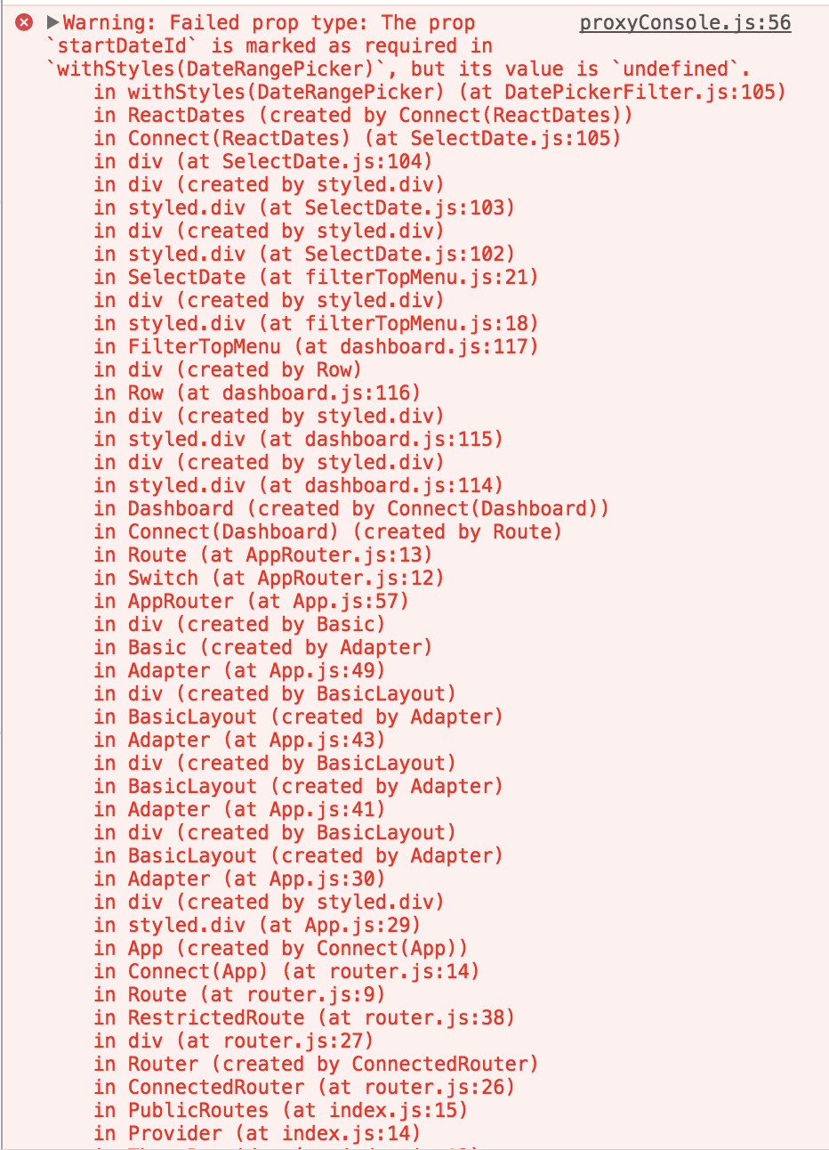 Failed Styles Prop Type Check While Trying To Render Daterangepicker · Issue 934 · React Dates 