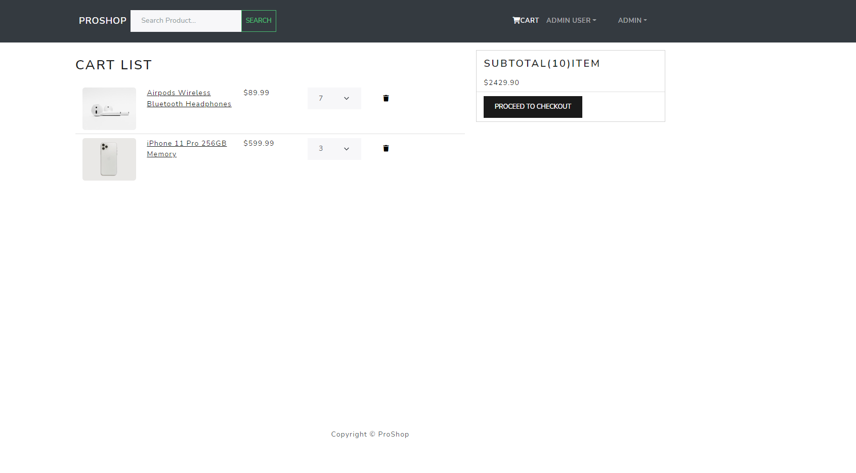 GitHub - Bachir-Ahmed-Rachid/Proshop-E-Commerce-App: E-commerce web application built using the ...