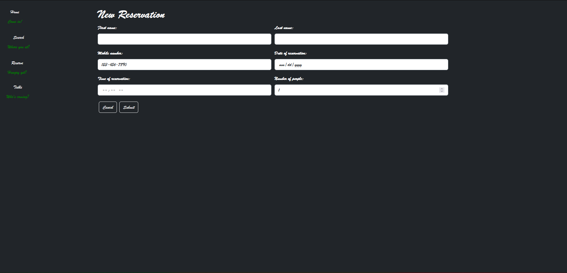 GitHub - Eddyrios518/restaurant-reservations-main