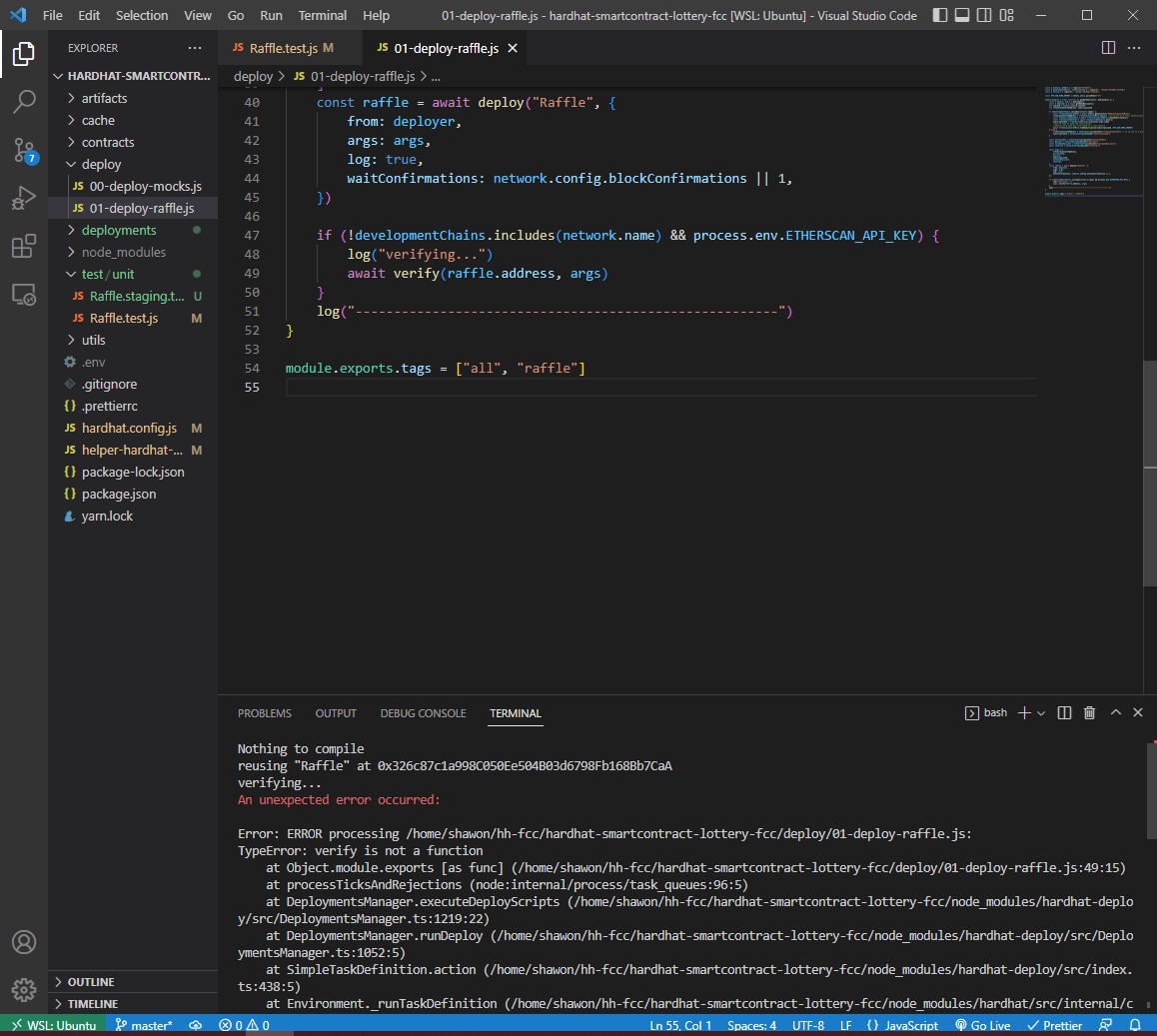 Lesson9 Errorverify Is Not A Function · Smartcontractkit Full Blockchain Solidity Course Js